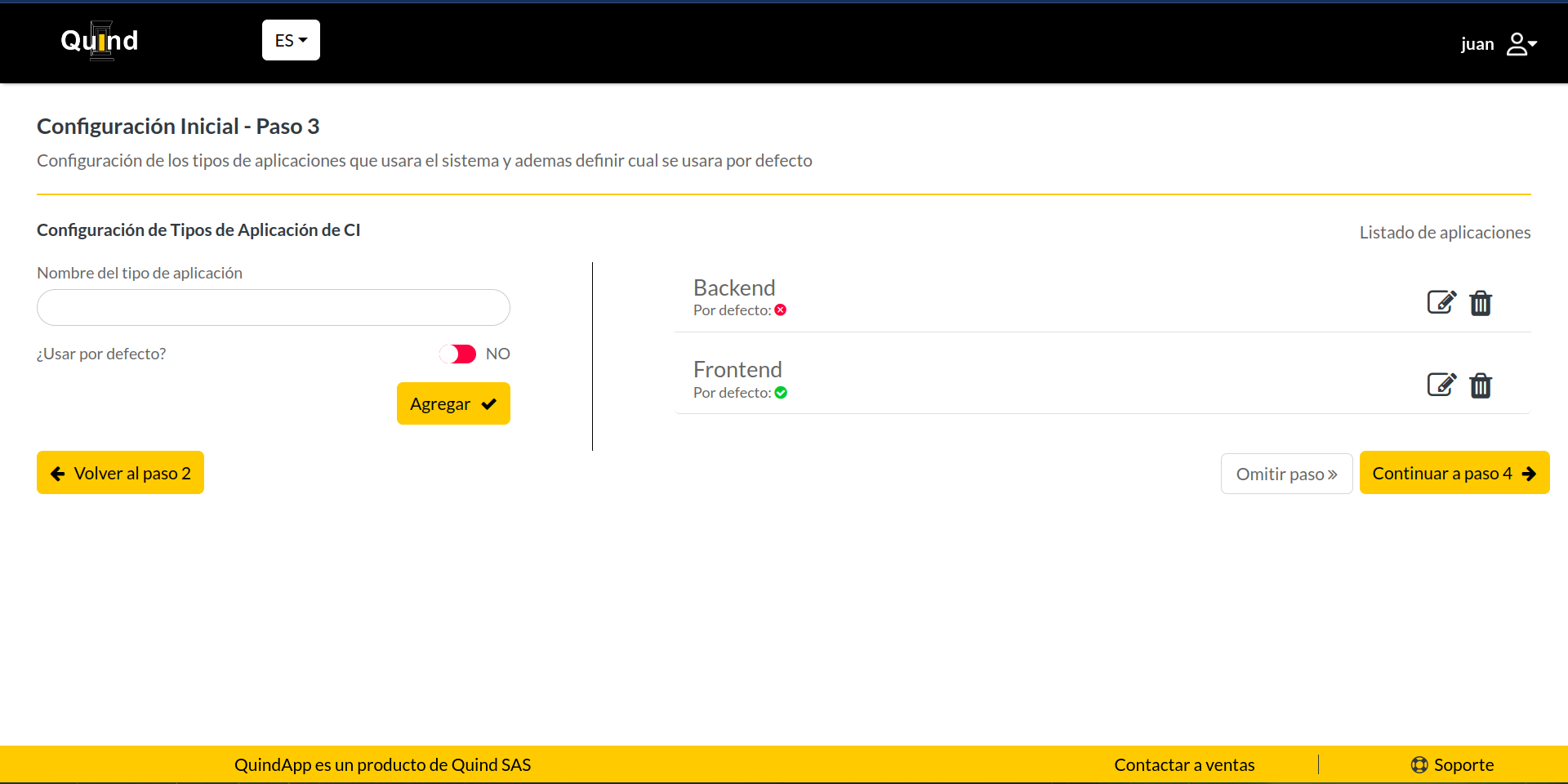 Integrar un sistema de CI - Quind